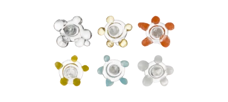 Wholesale Pipe Glass, Silver, and Brass Screens | Biohazard Inc