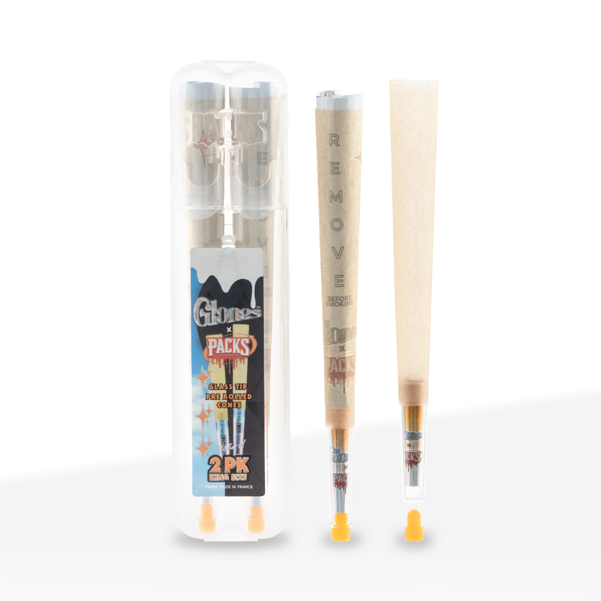 Glones x Packs | Pre-Rolled Cones King Size| 109mm - Various Styles