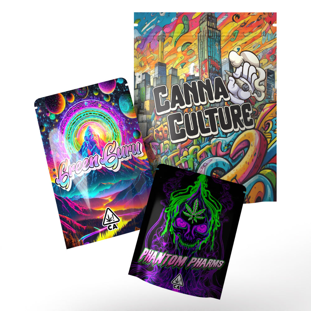 Custom Printed Mylar Bags for Marijuana Packaging