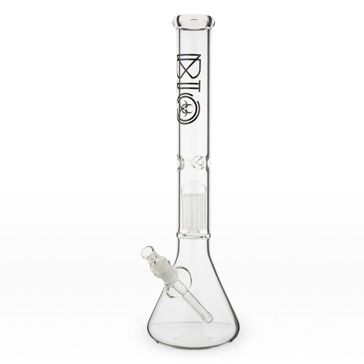 BIO Glass | Single Chamber 10-Arm Tree Percolator Beaker Water Pipe