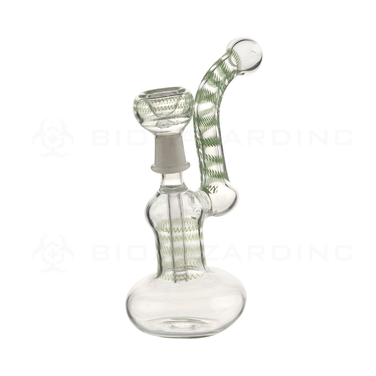 Bubbler | Zig Zag Glass Bubbler | 6" - Assorted Colors