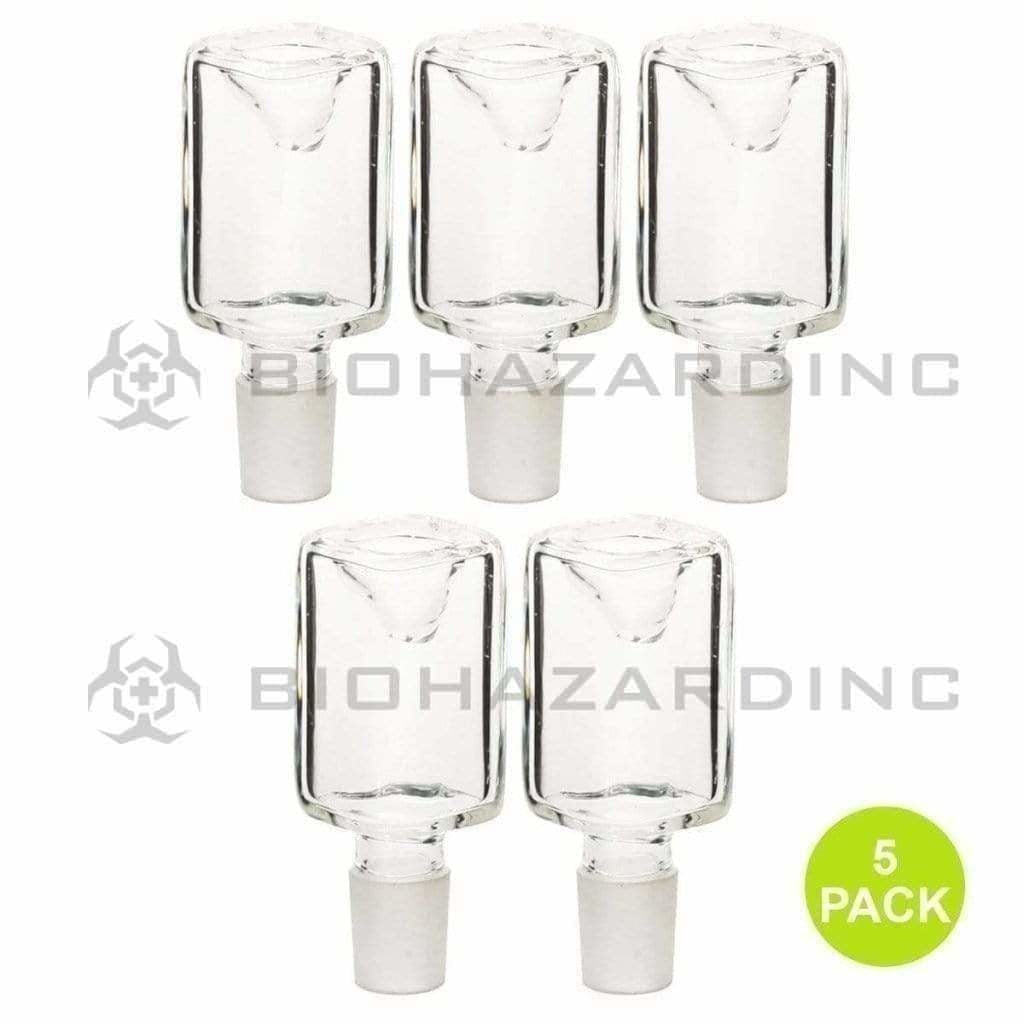 Bowl | Rectangle Bowls | 19mm - Clear - 5 Count