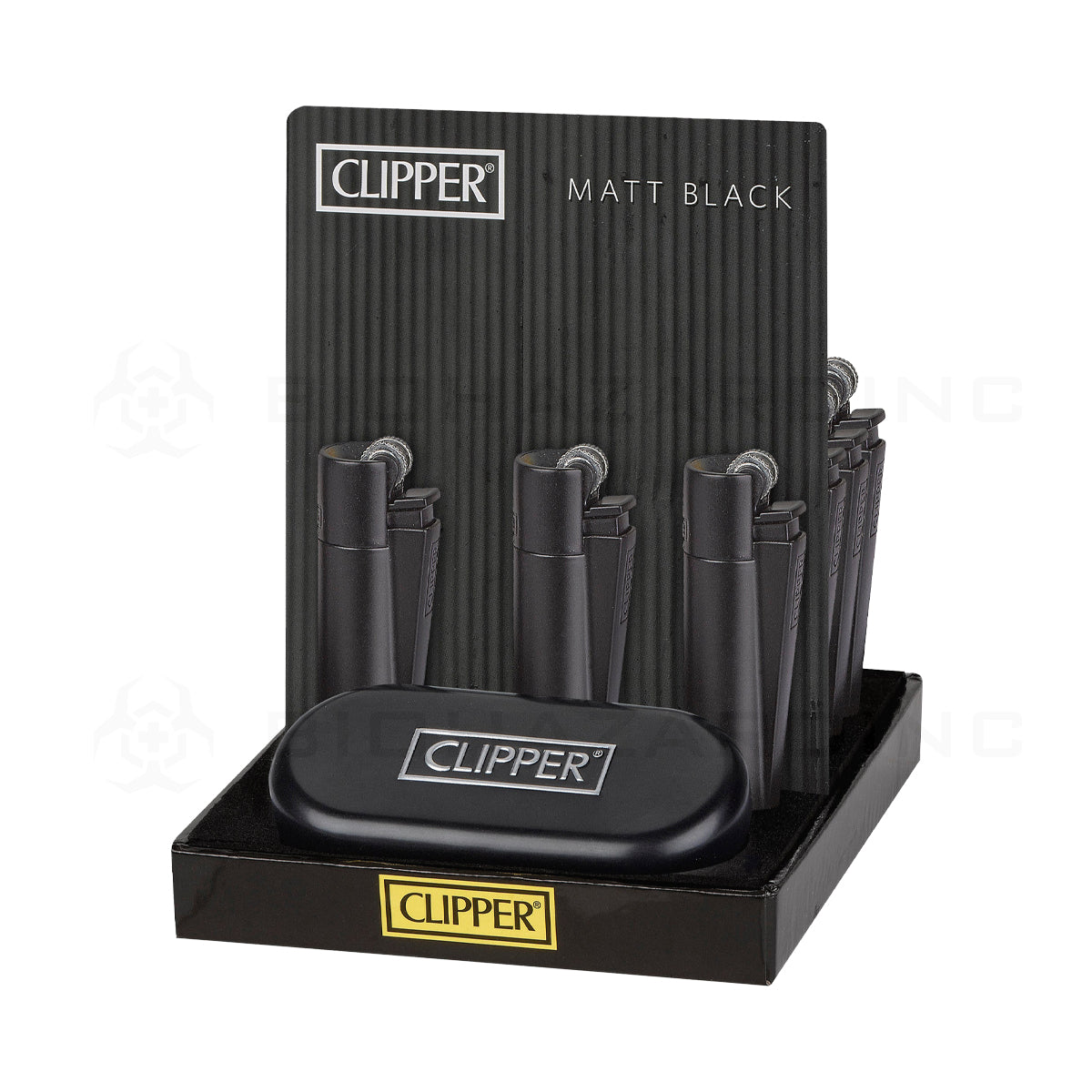 Clipper® | 'Retail Display' Metal Series | Matte Black - 12 Count