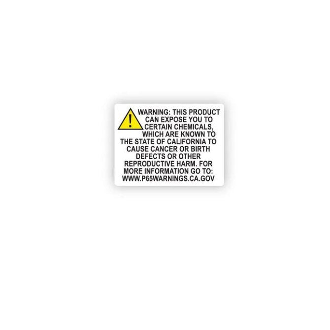 California | CA Marijuana Prop 65 Warning Label | 2" X 1.5" - 1000 Cou