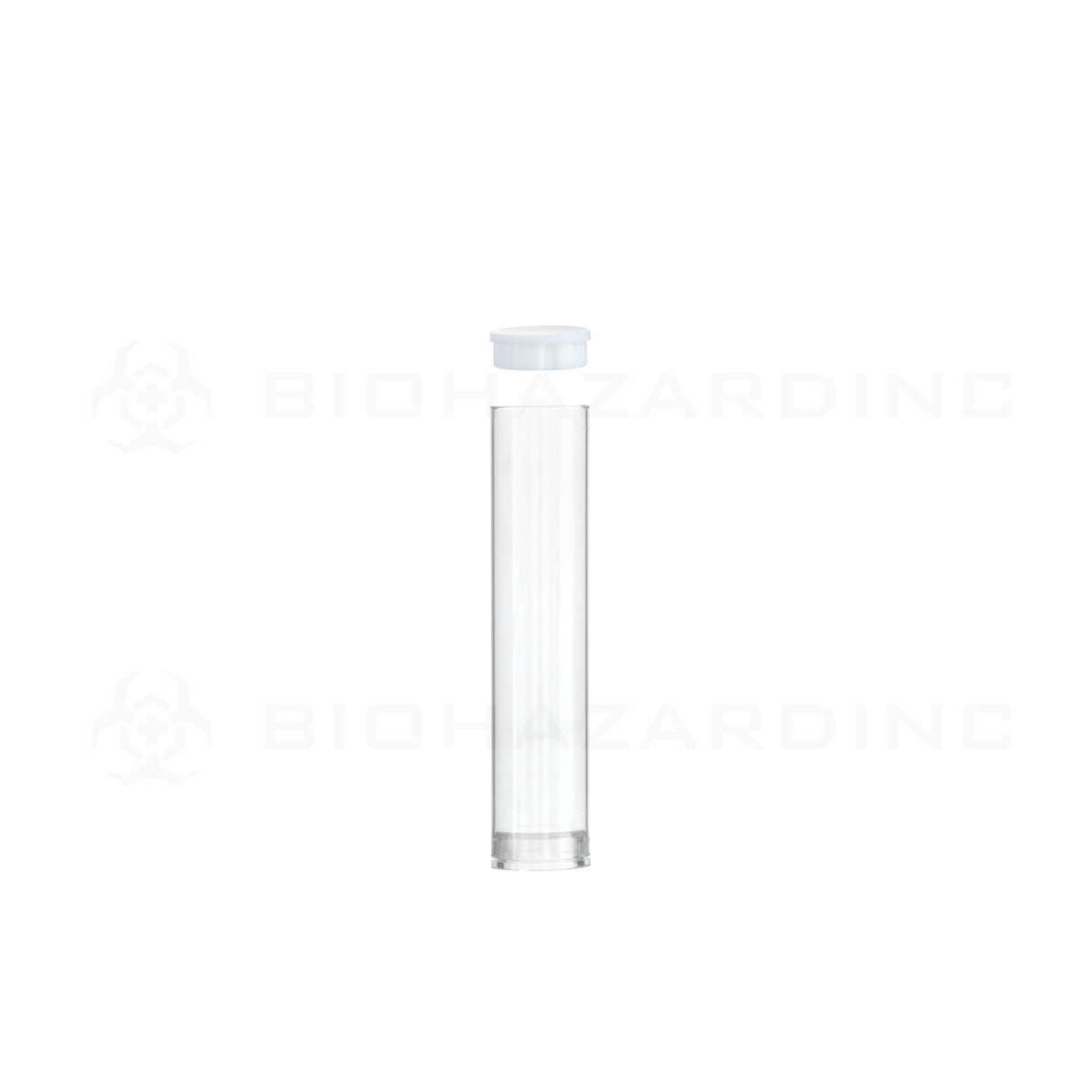 Cartridge Tube | 0.5g Carts | Clear - White Lid - 500 Count