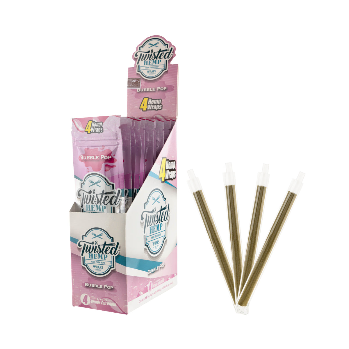 Twisted Hemp™ | Blunt Wraps | 100mm - 15 Count