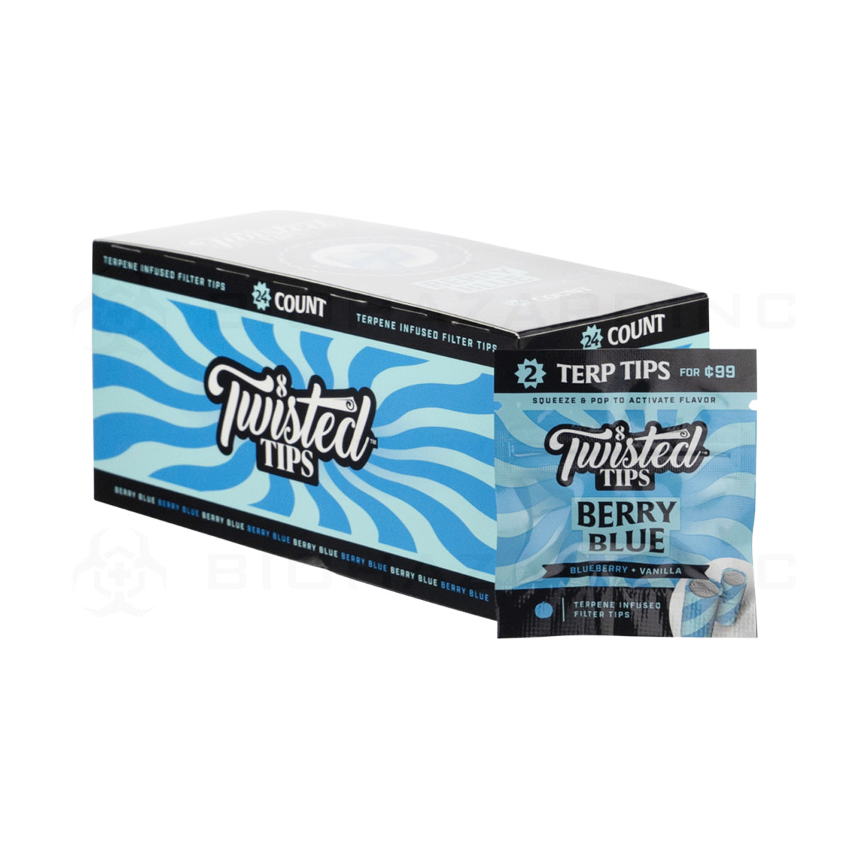 Twisted Tips | 'Retail Display' Terpene Infused 2 Packs | 24 Count