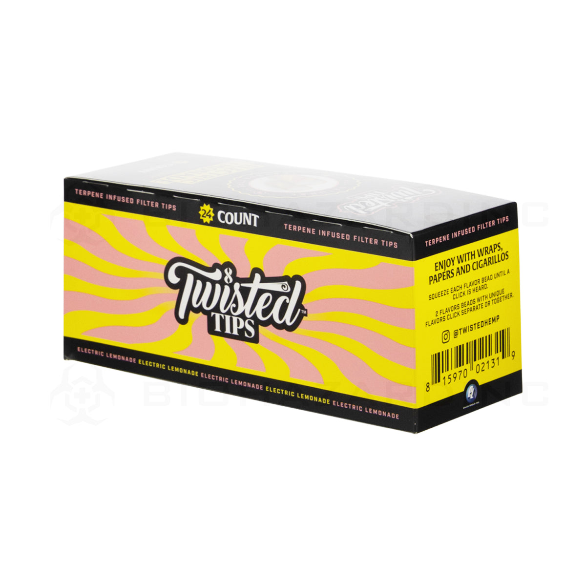 Twisted Tips | 'Retail Display' Terpene Infused 2 Packs | 24 Count