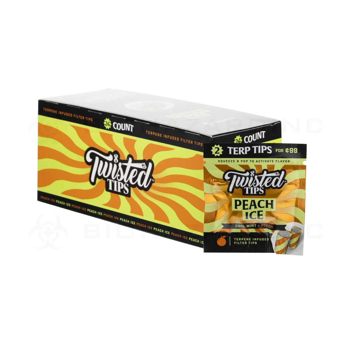 Twisted Tips | 'Retail Display' Terpene Infused 2 Packs | 24 Count