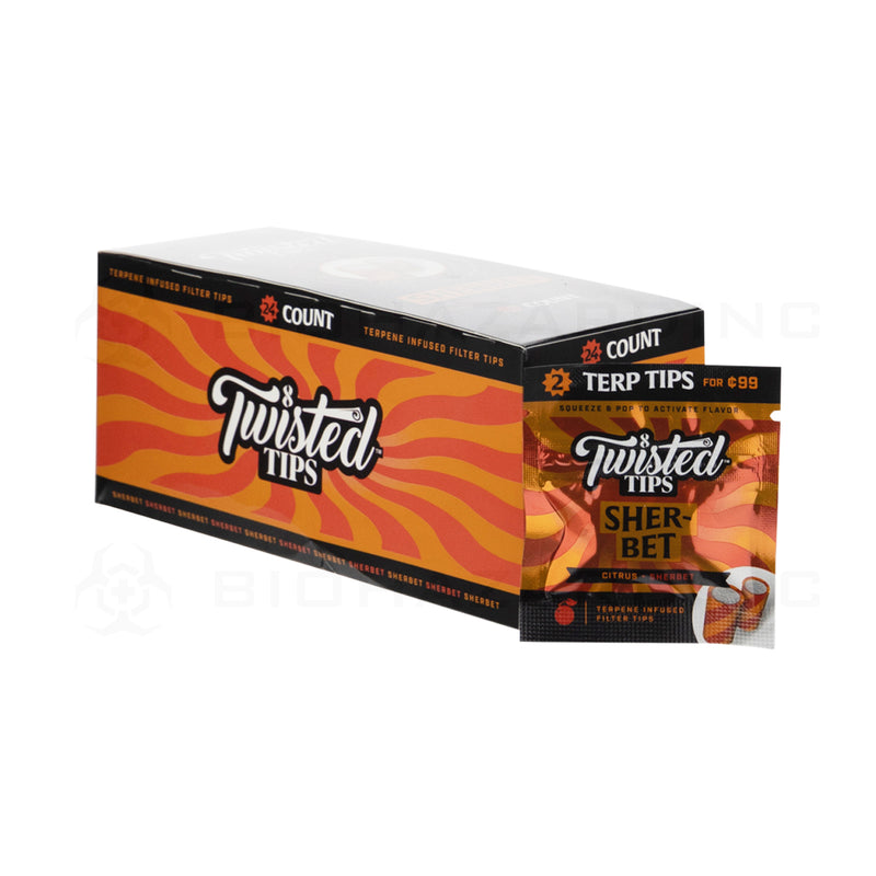 Twisted Tips | 'Retail Display' Terpene Infused 2 Packs | 24 Count
