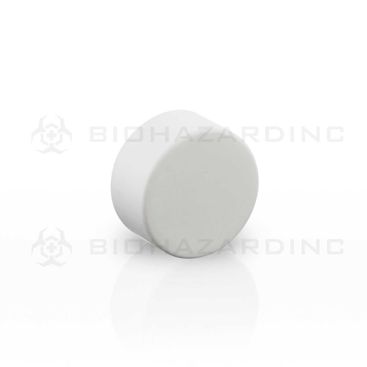 Child Resistant | Smooth Plastic Caps w/ Foil Liner | 28mm - White - 1