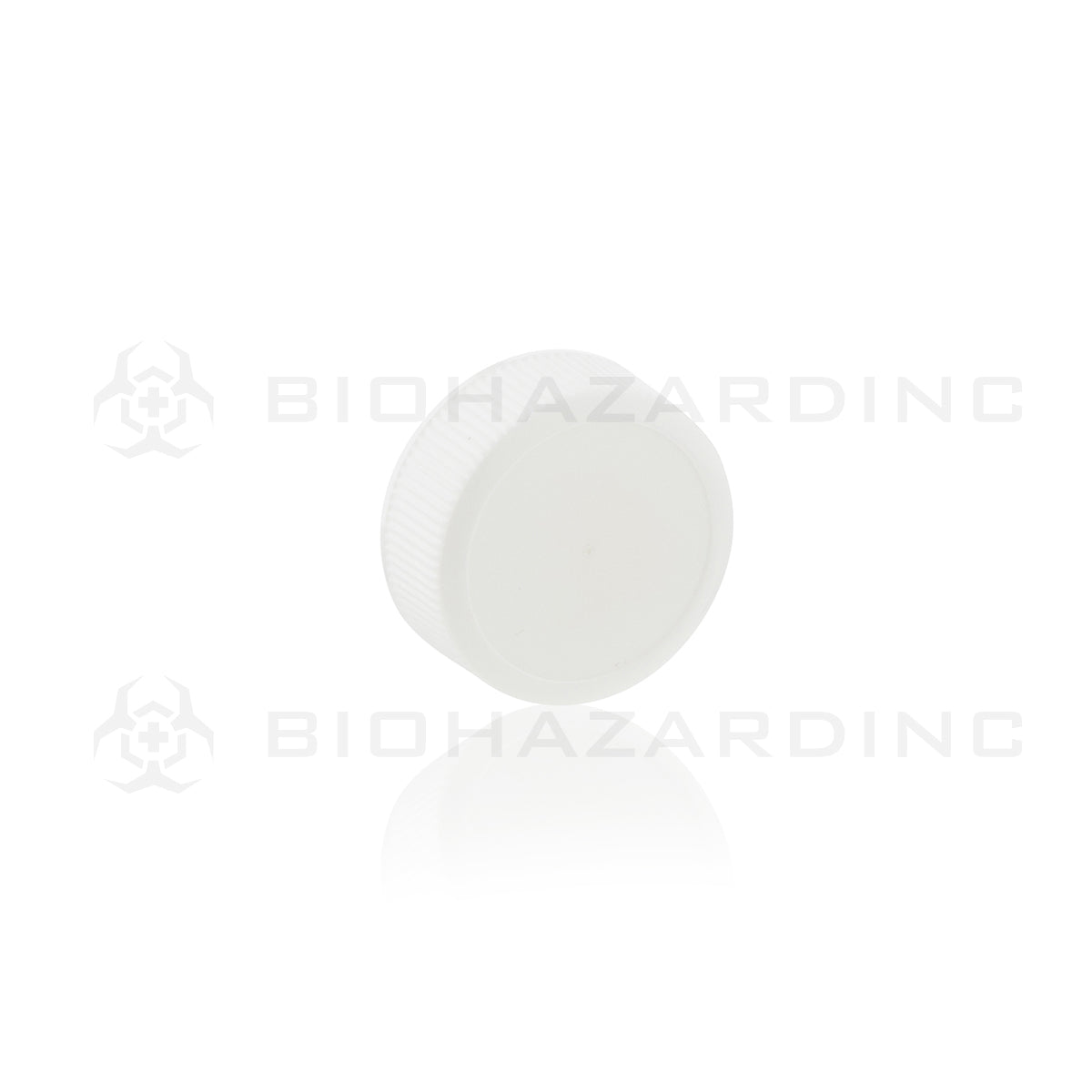 Plastic Cap | Ribbed Screw Thread Plastic Caps | 28mm - White - 126 Co