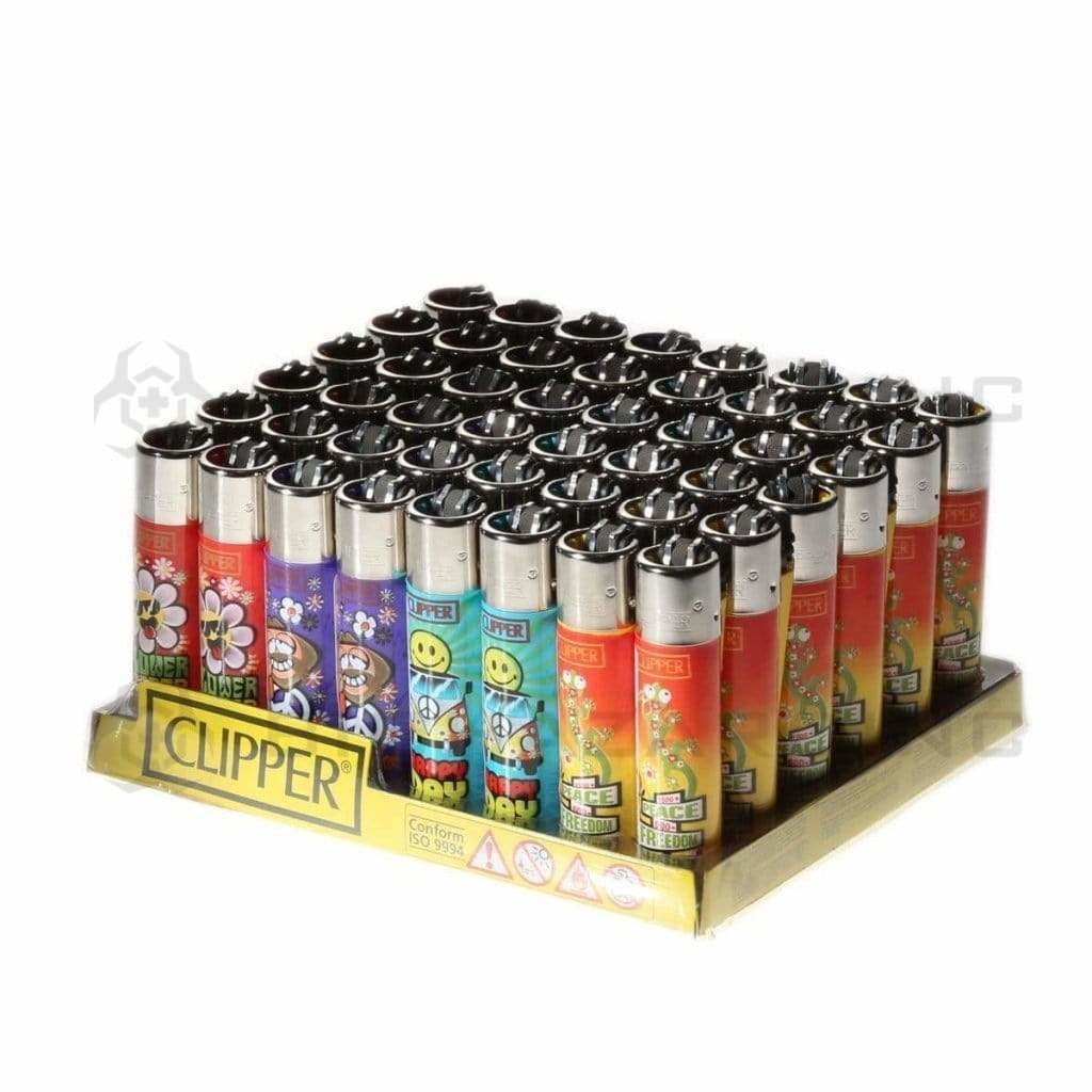Clipper® | 'Retail Display' Hippie S2 Lighters | 48 Count