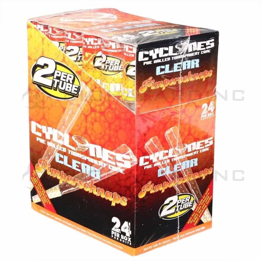 Cyclones | Wholesale Clear Cellulose Pre-Rolled Cones 1¼ Size | 78mm