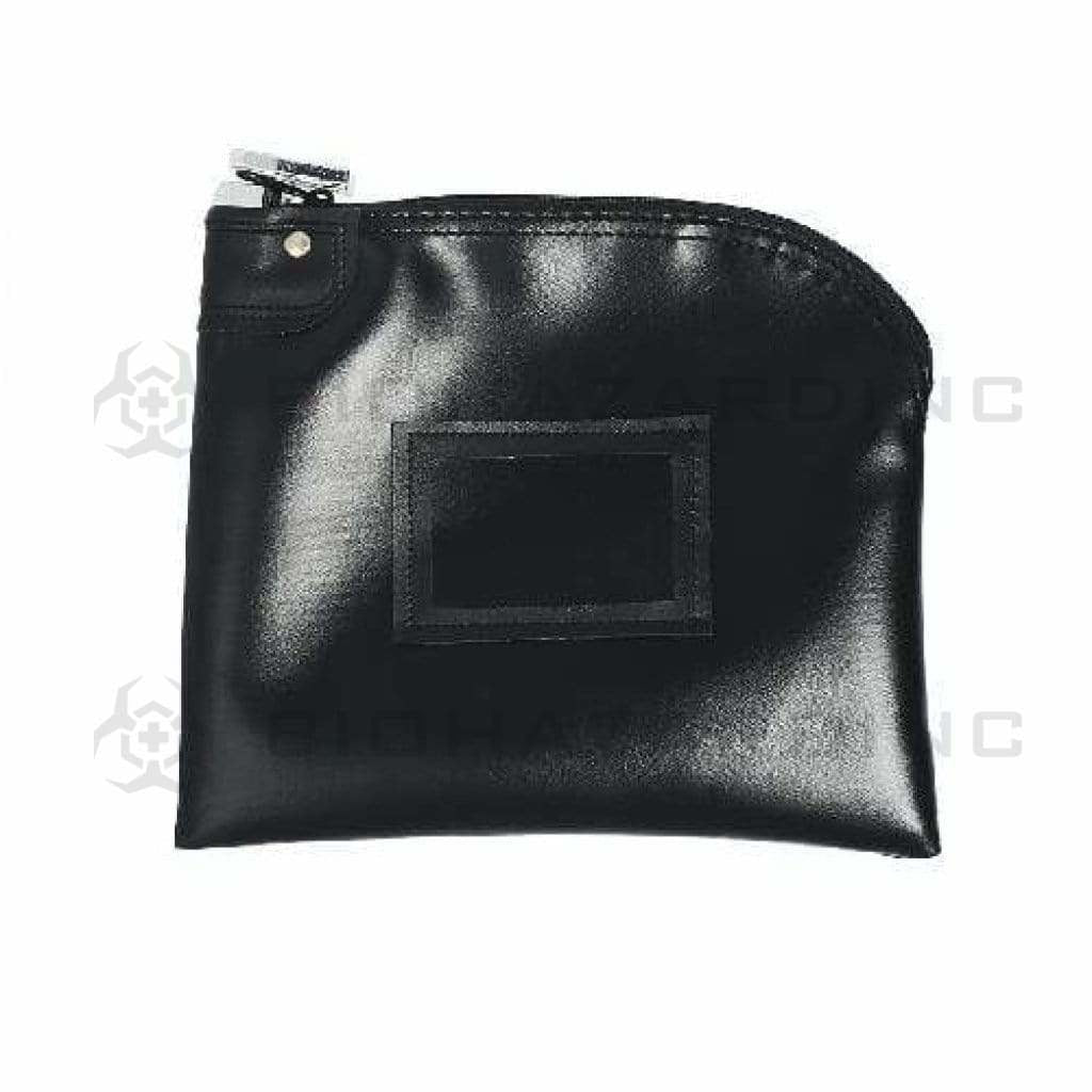 Expanded Vinyl Security Bag - Black | 10" x 8"