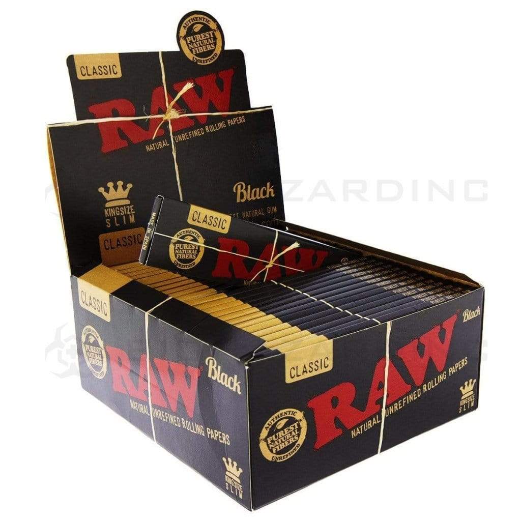 RAW® | Black Rolling Paper | Various Sizes - Brown - Various Counts