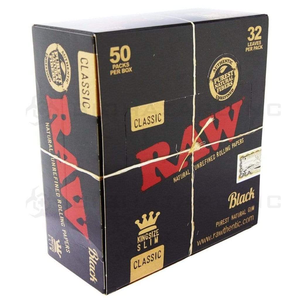 RAW® | Black Rolling Paper | Various Sizes - Brown - Various Counts